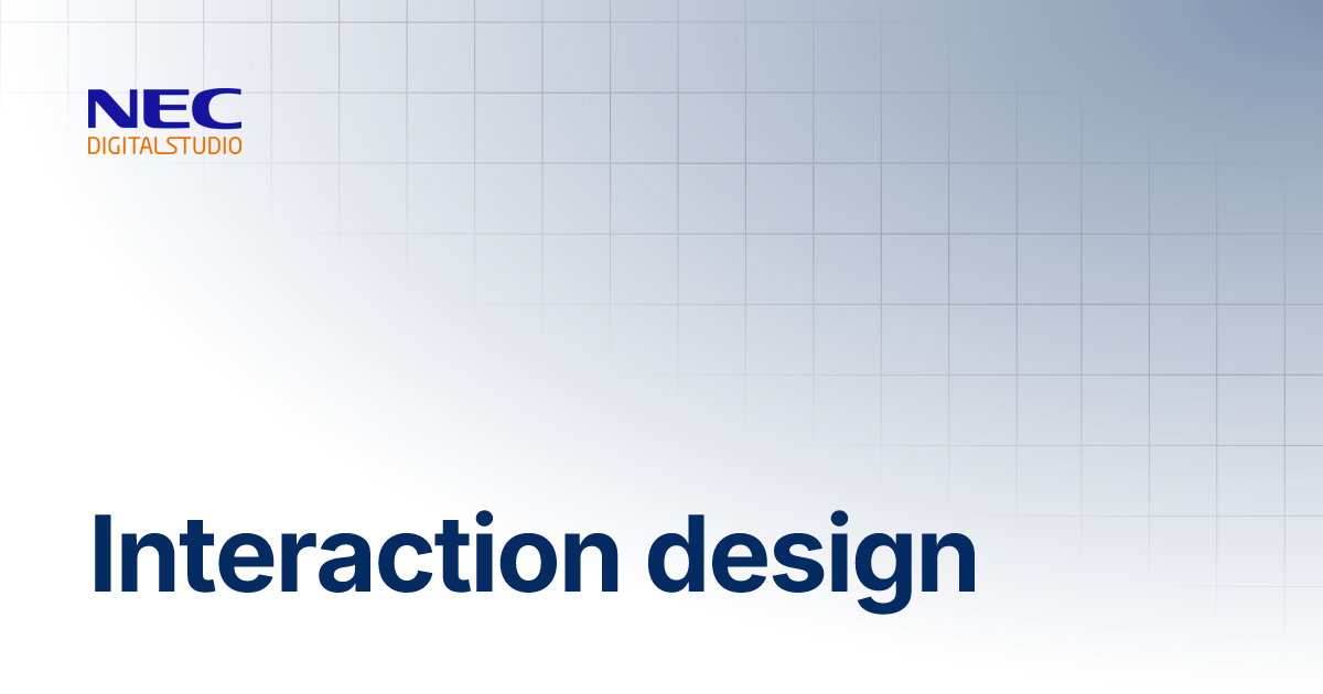 Interaction design | Playbook
