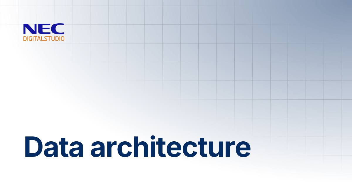 Data architecture | Playbook